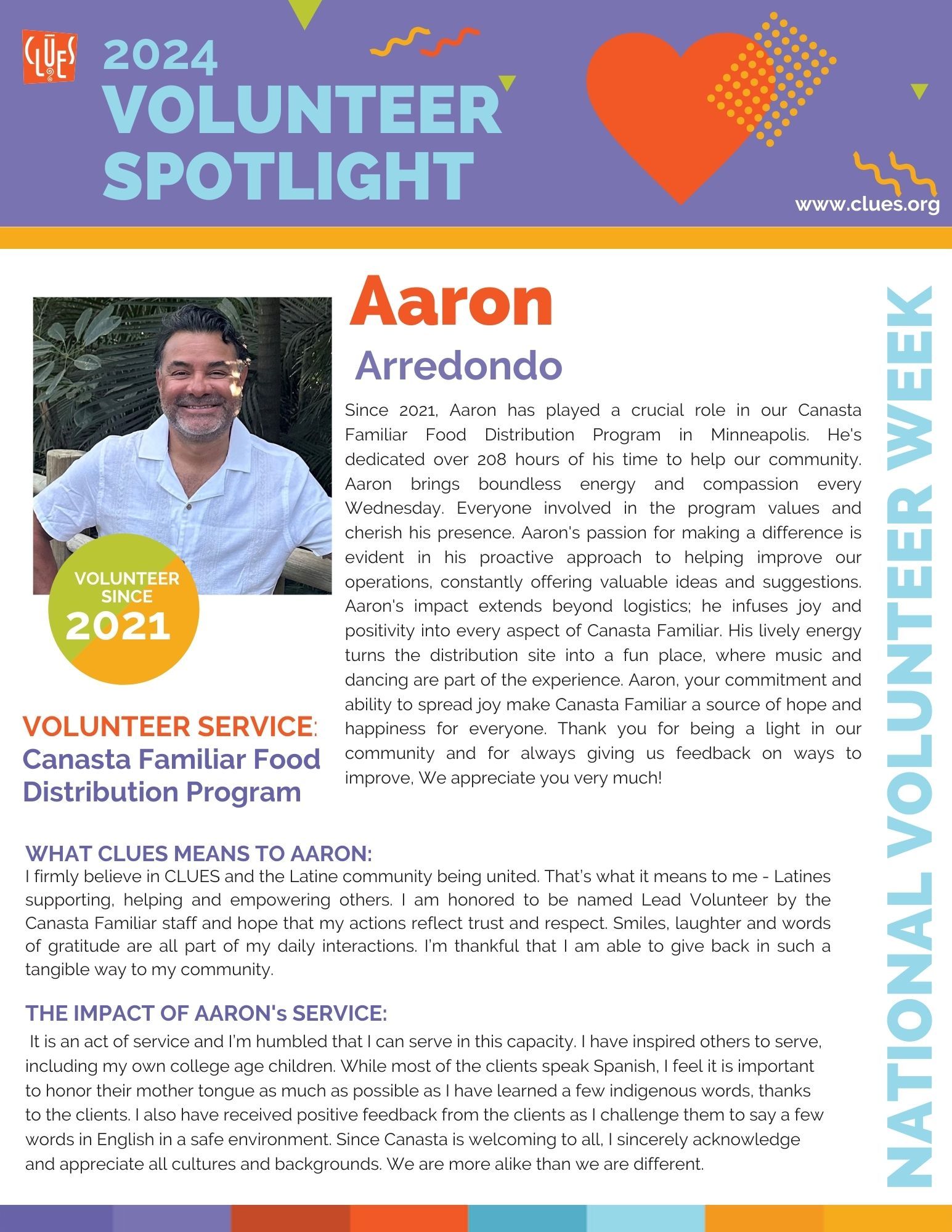 CELEBRATING NATIONAL VOLUNTEER WEEK 2024! - Comunidades Latinas Unidas ...